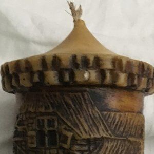 Vintage | Accents | Vtg German Carved Pillar Candle | Poshmark